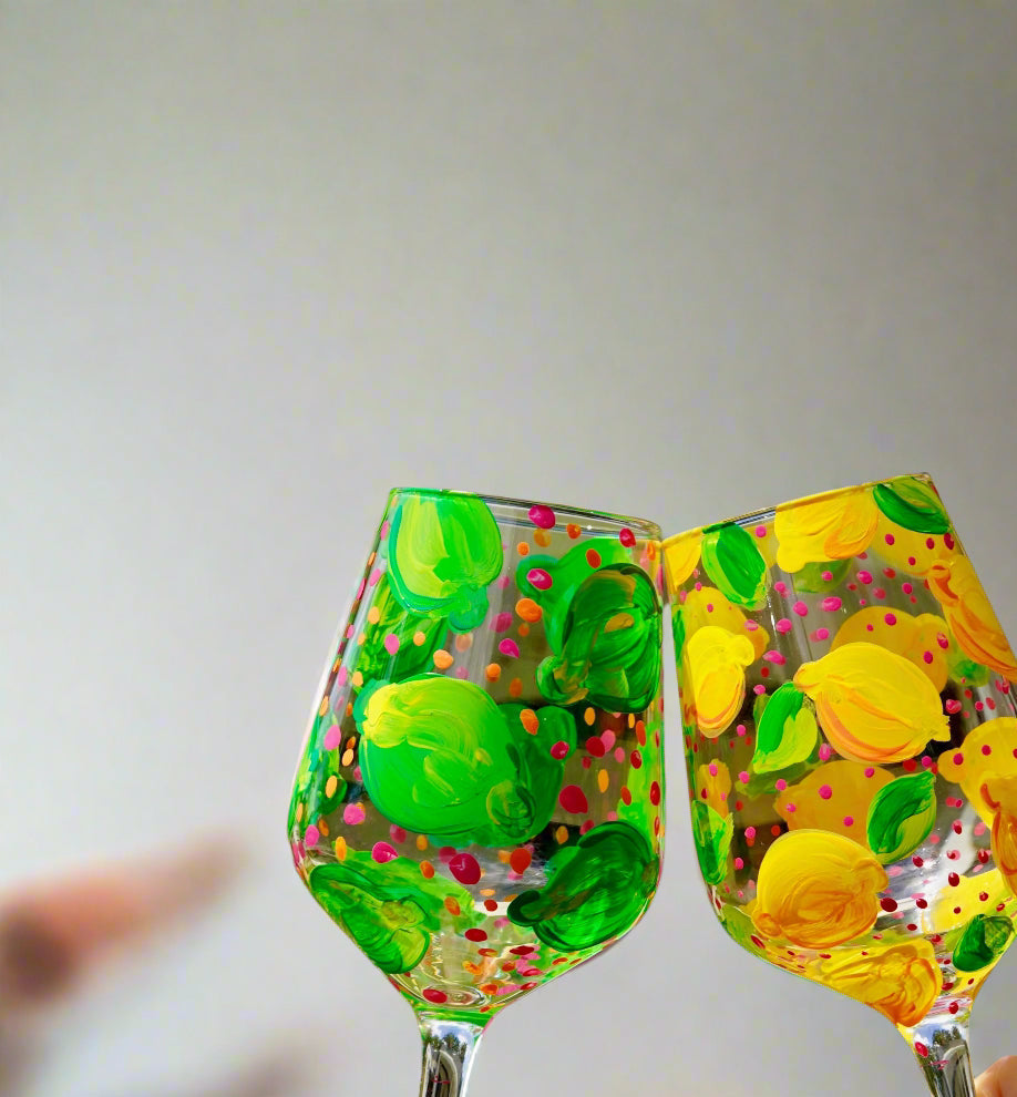 Paint & Sip: Custom Wine Glass Set at LiLi & Koko – Vino & Van Gogh