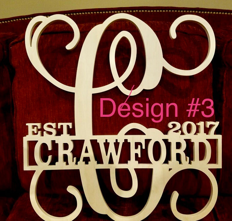 Monogram with Name/Numbers | Adult Art Classes | Kids Art Classes in ...